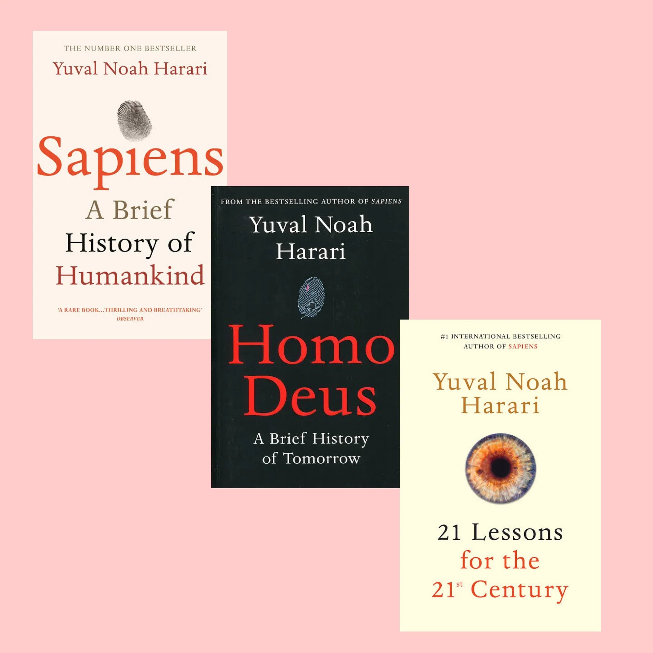 Yuval Noah Harari Box Set (Sapiens, Homo Deus, 21 Lessons for 21st Cen ...